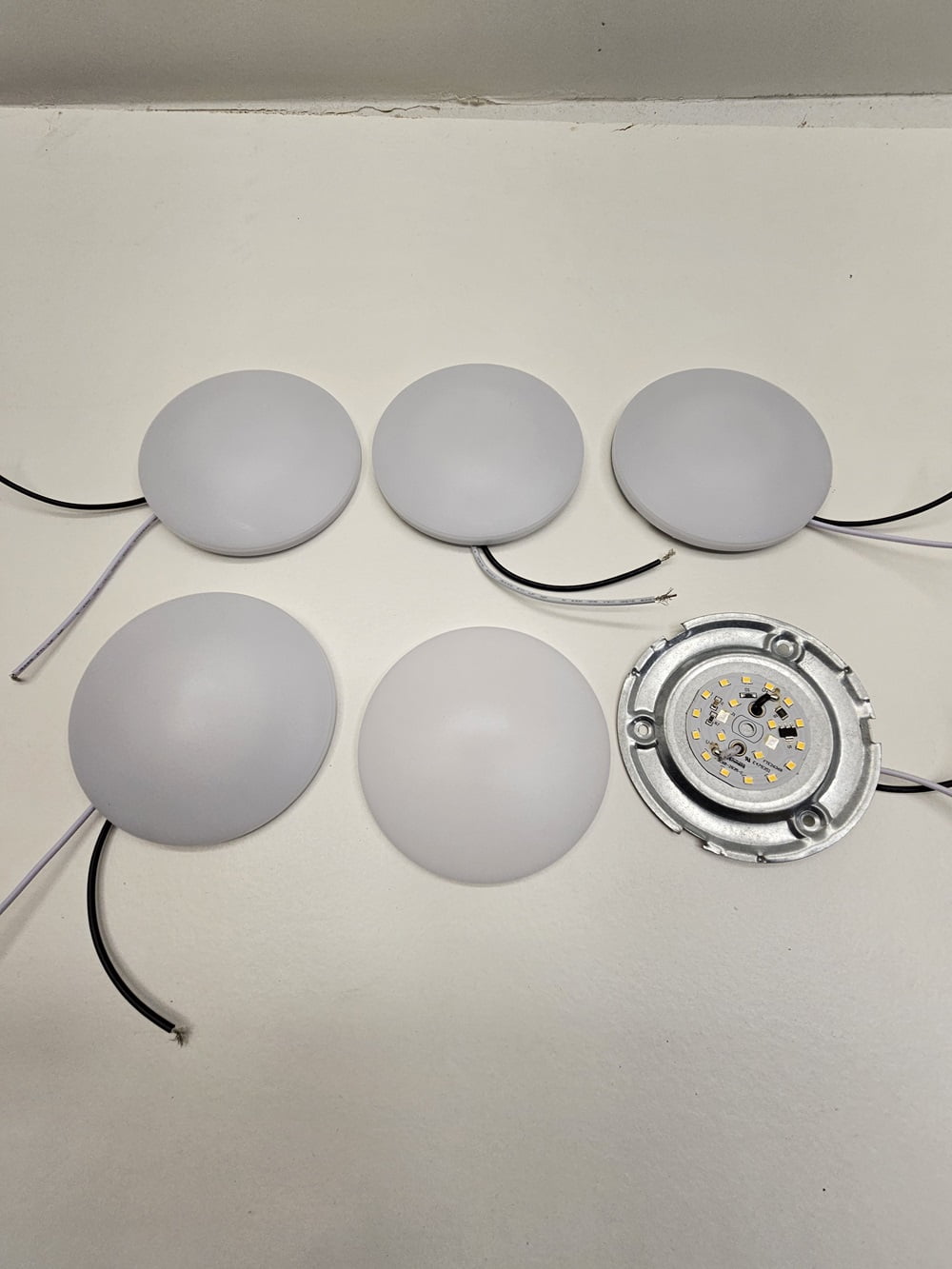 (5) White LED 4.5 inch Round Camper RV Trailer Ceiling Dome Lights ...