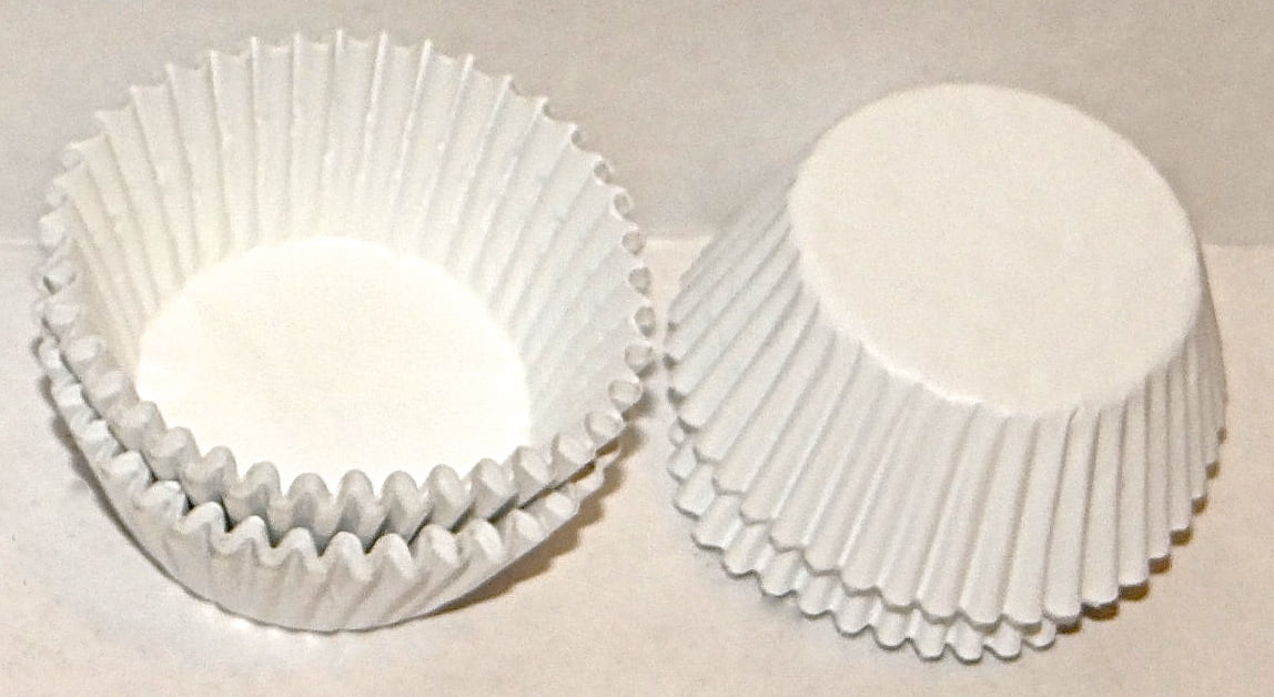 #5 White Paper Candy Cup Cups 250 Pack Candy Making Supplies - Walmart.com