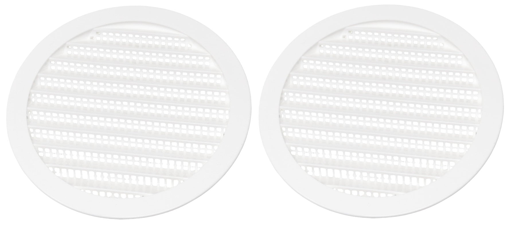 5" White Round Plastic Louver Soffit Air Vent - Walmart.com