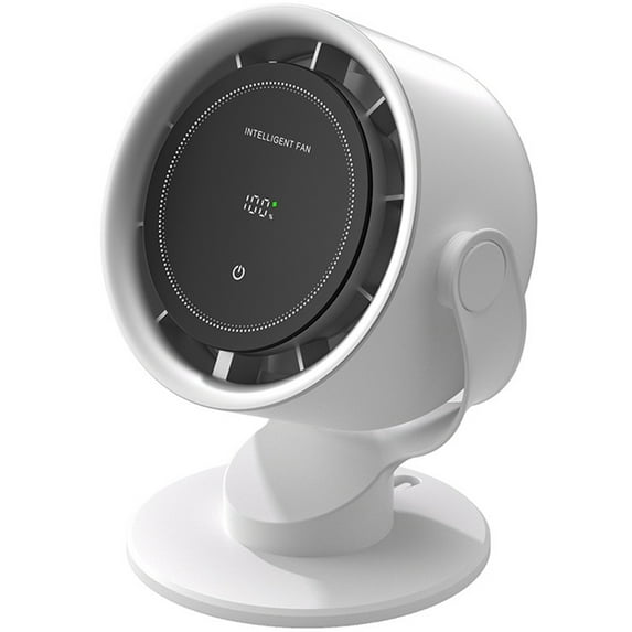 5” White Turbo Force Power Table Fan, Air Circulation Power, 3 Speed ...