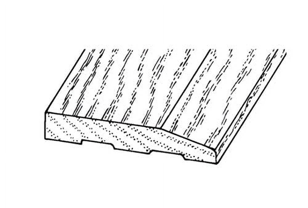 5" Wide X 5/8" HIGH PRE-Finished Oak Half Threshold (Reducer Threshold ...