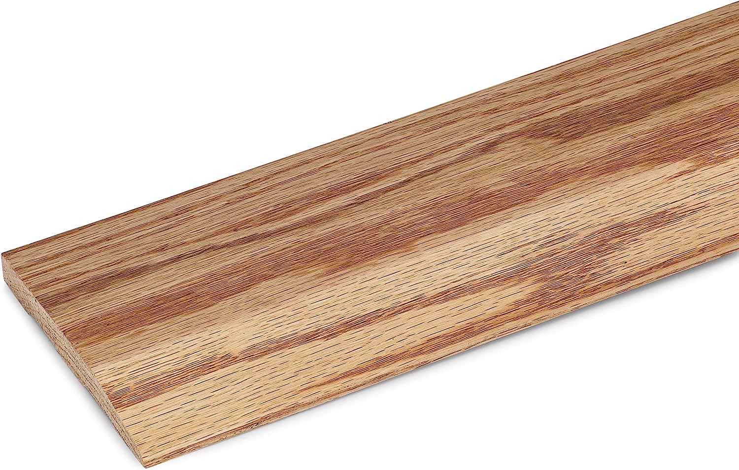 5" Wide X 5/8" HIGH PRE-Finished Oak Half Threshold (Reducer Threshold ...