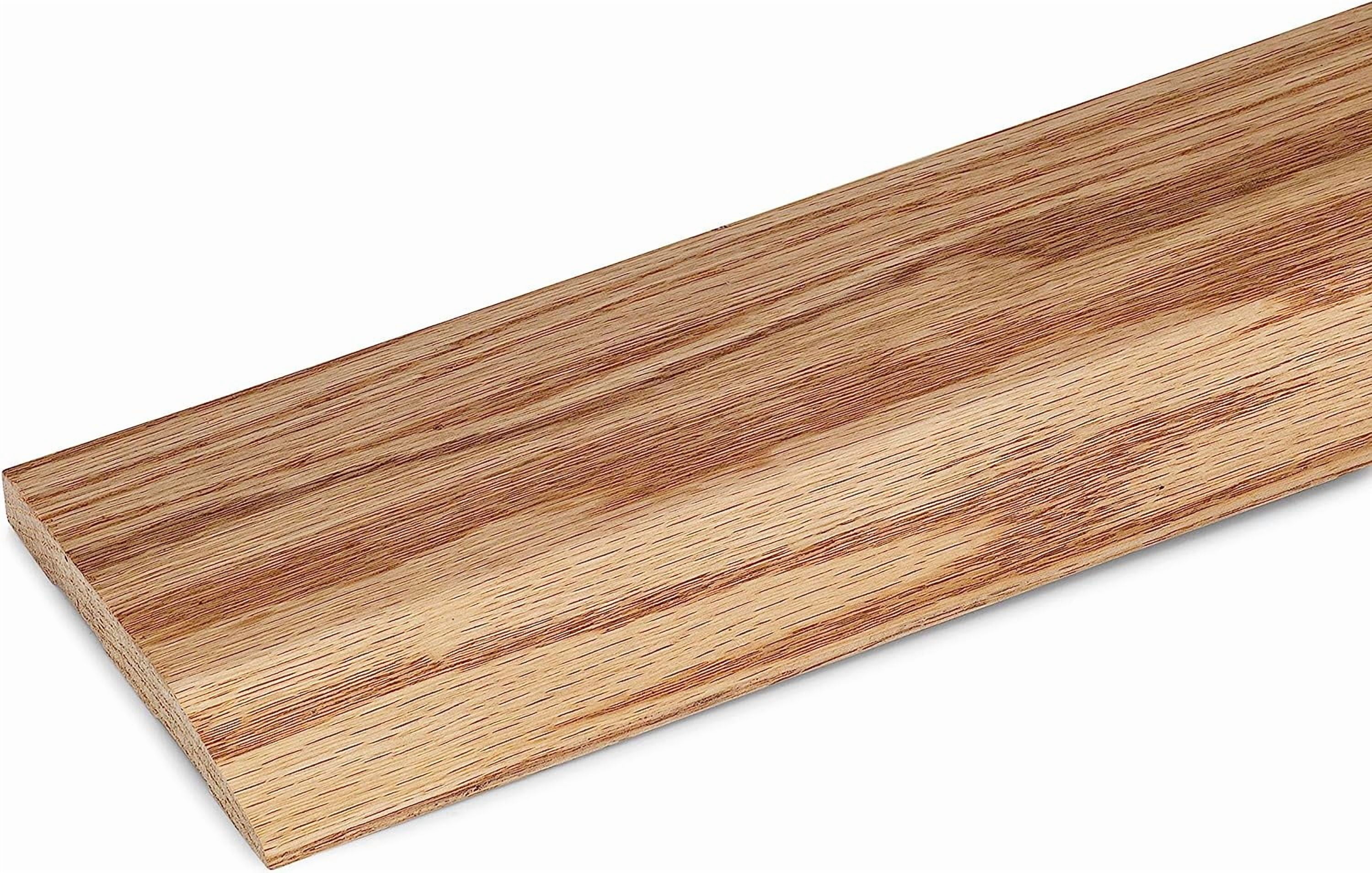 5" Wide X 5/8" High Pre-Finished Oak Butt Up Reducer Threshold (6 FT ...