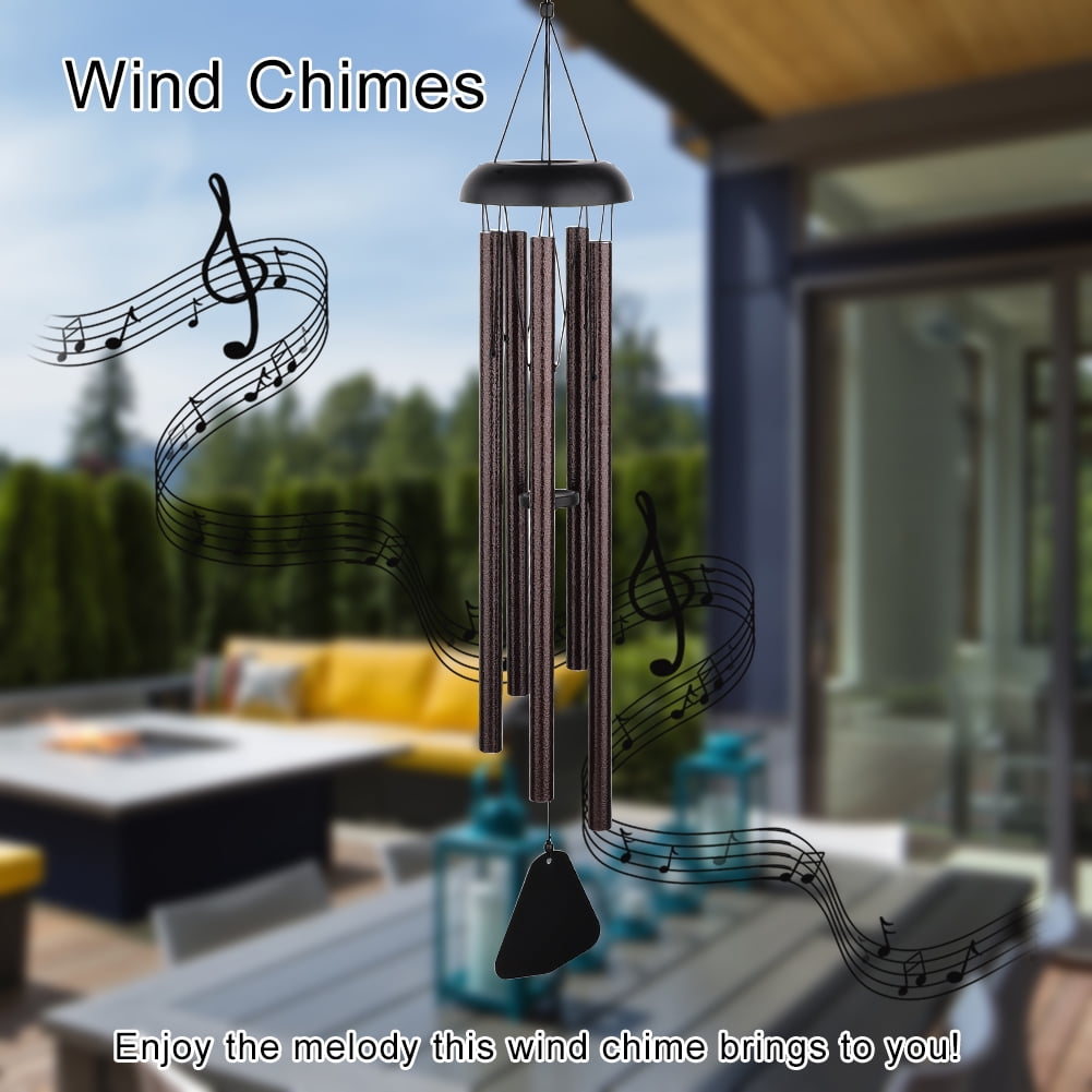 5 Wind Chimes Tuning Metal Pipe Outdoor Wind Chimes Golden Classic ...