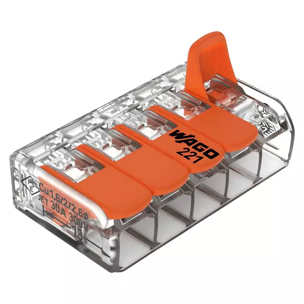 5-Wire Lever Nuts Conductor Compact Splicing Connectors, 12-24 AWG (10 ...