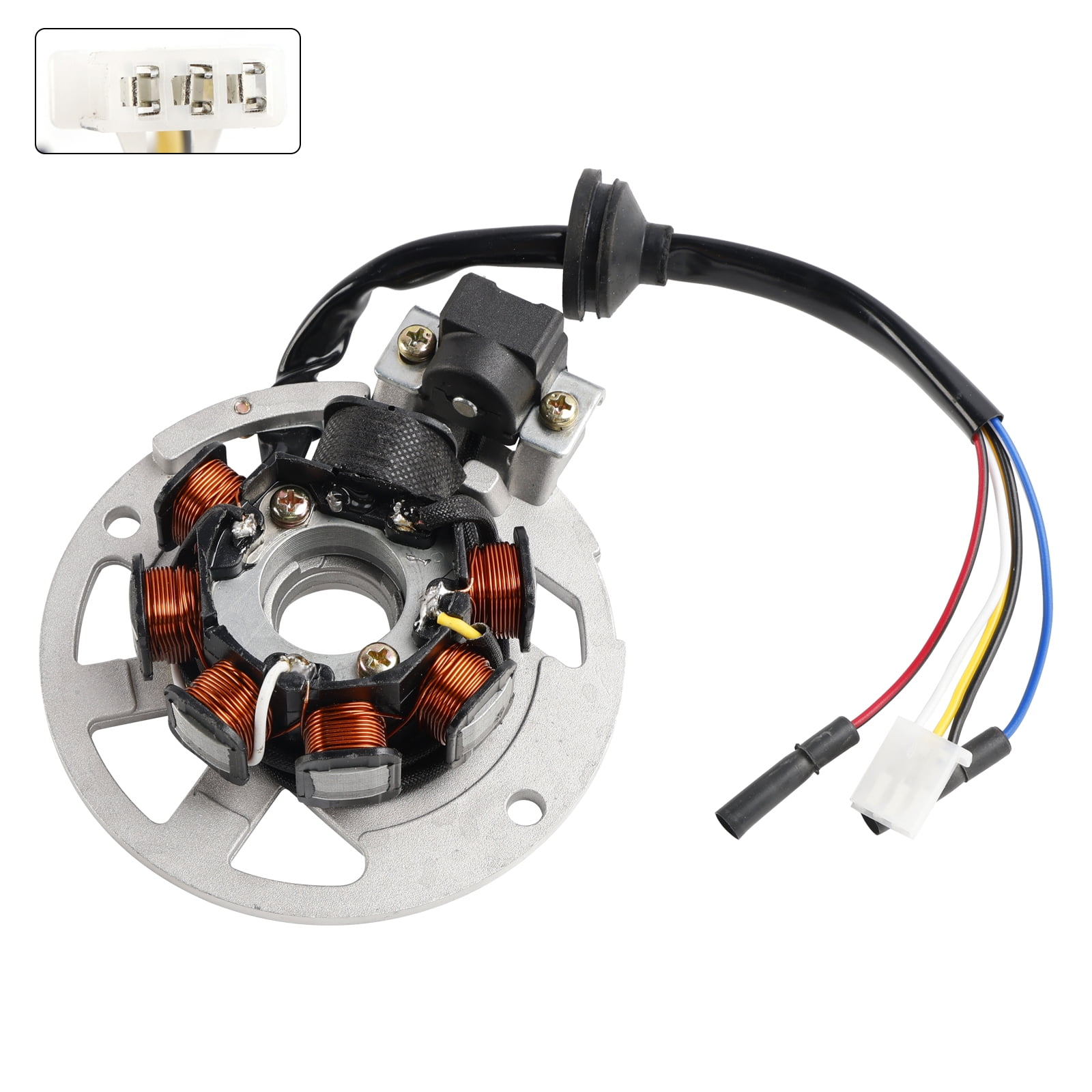 5-Wire Magneto Stator for 2 Stroke 50cc 1PE40QMB Jog Minarelli Scooter ...