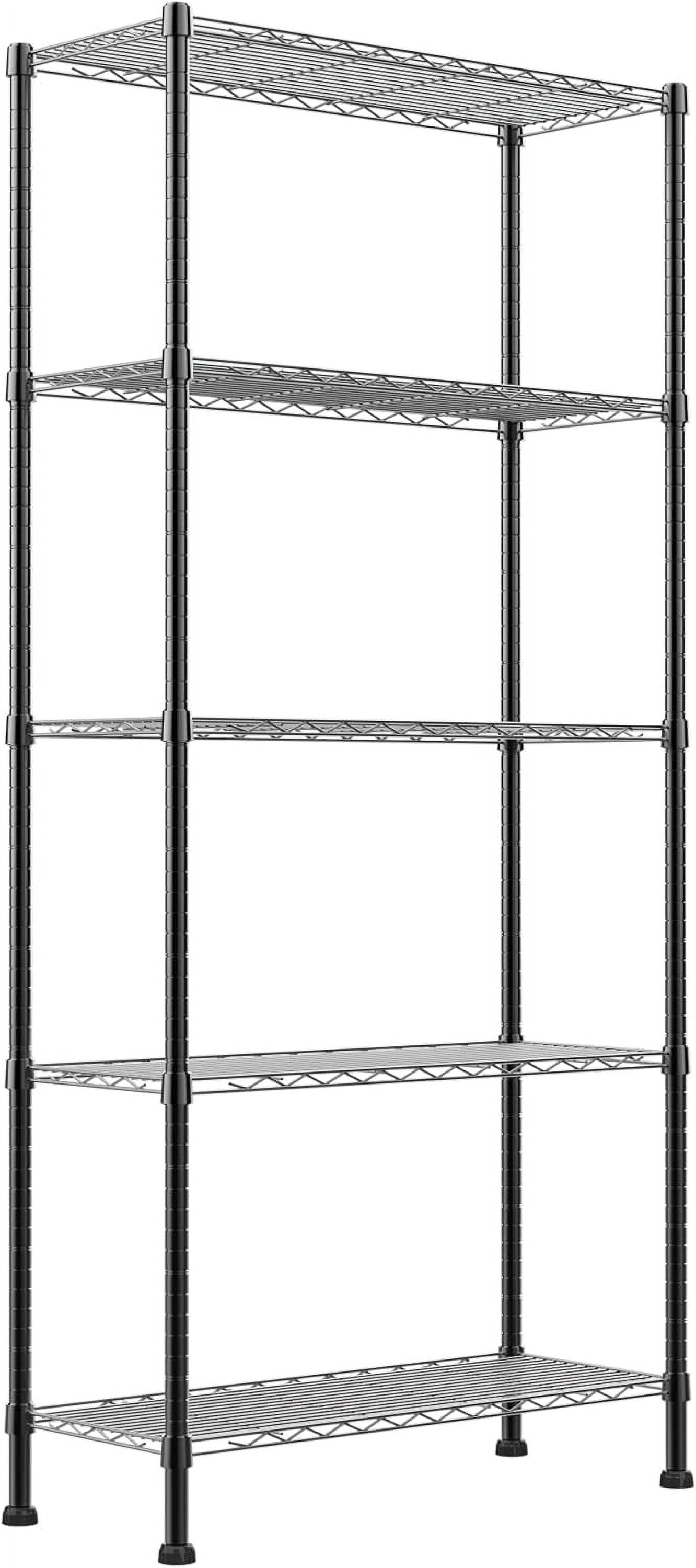 5-Wire Shelving Metal Storage Rack Adjustable Shelves,Standing Storage ...