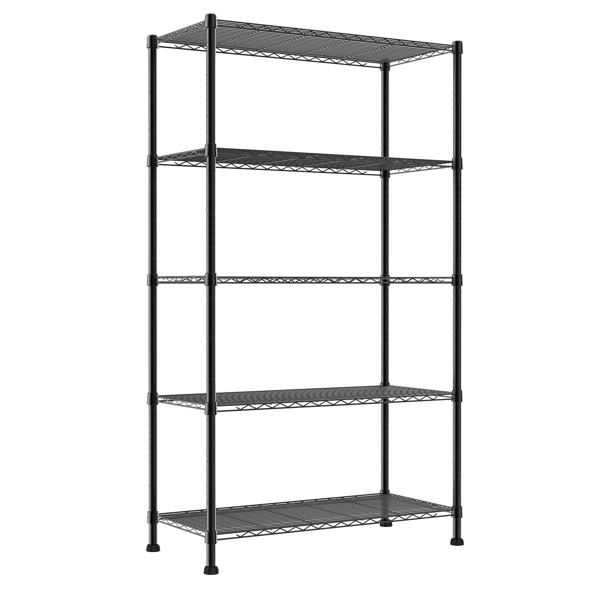 5-Wire Shelving Metal Storage Rack Adjustable Shelves,Standing Storage ...