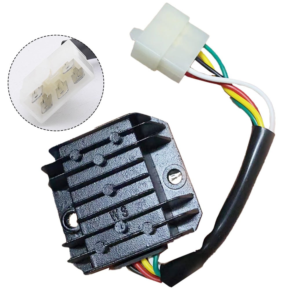 5 Wires 12V Voltage Regulator Rectifier Motorcycle Dirt Bike for GY6 50 ...