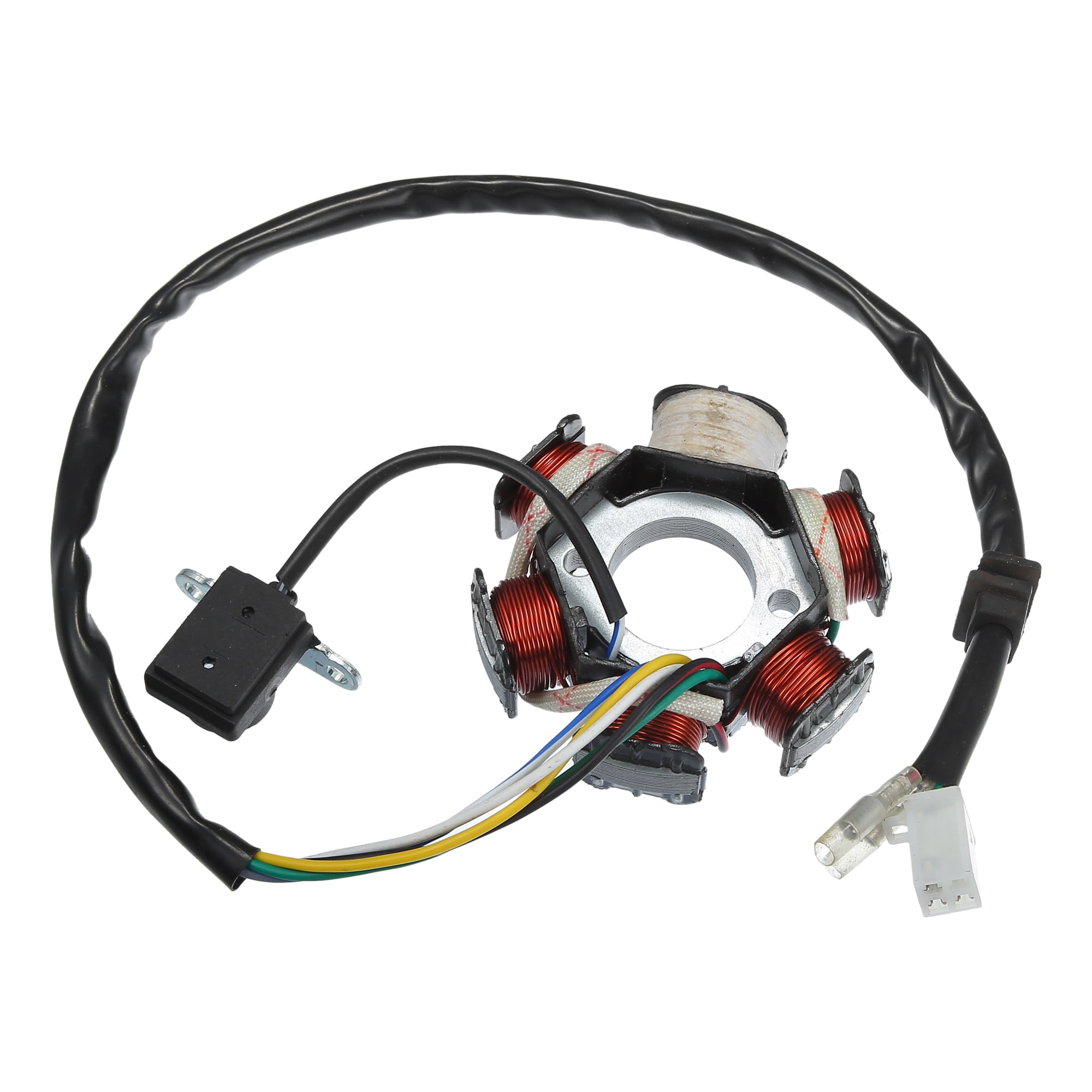 5 Wires 6 Pole DC Motorcycle Magneto Stator for 125cc 150cc GY6 Engine ...