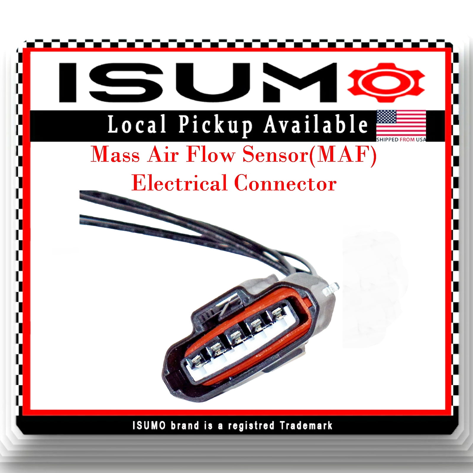 5 Wires Electrical Connector of Mass Air Flow Sensor MAS0245 - Walmart.com