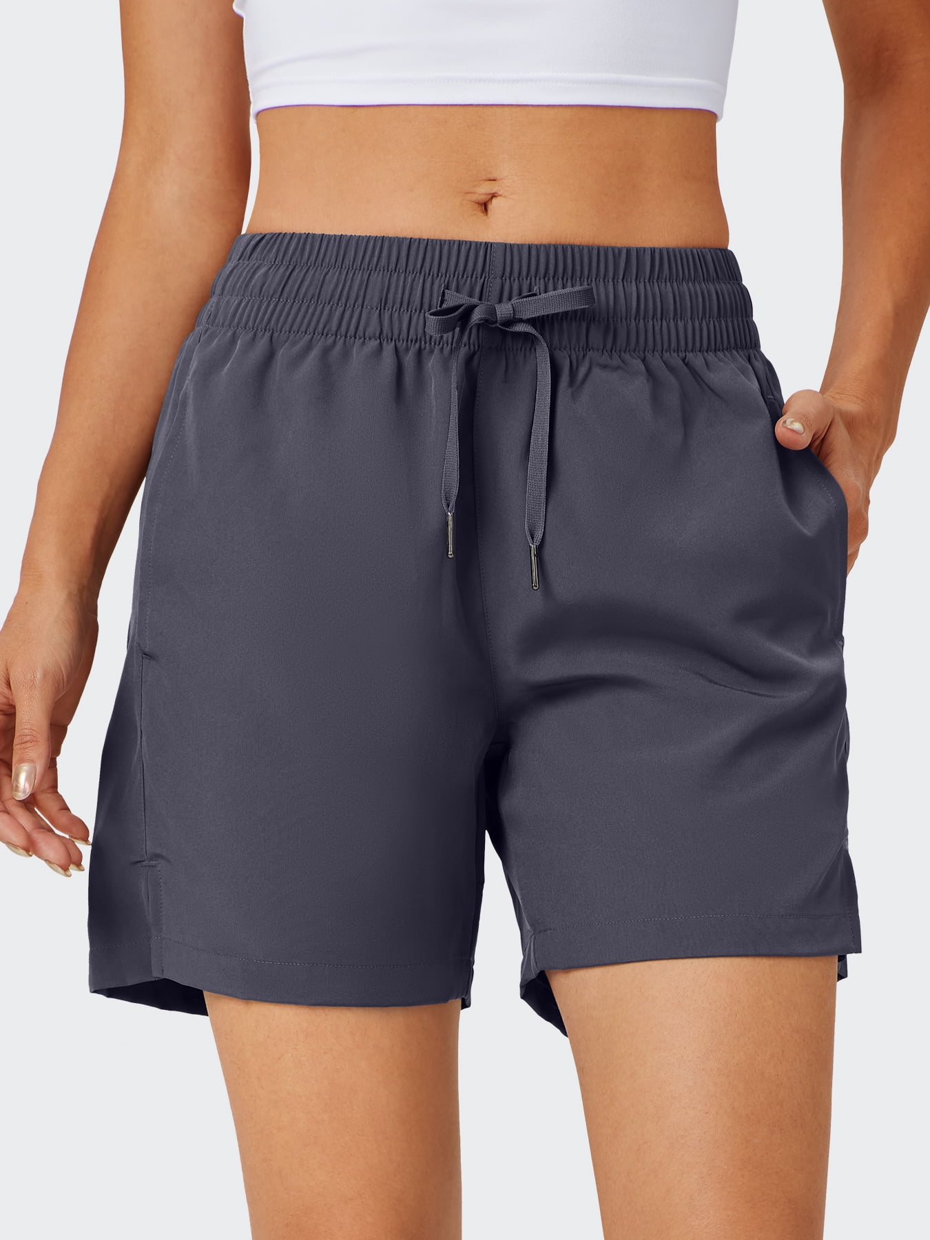 5" Womens Athletic Running Shorts Lightweight Quick Dry Basic Shorts ...
