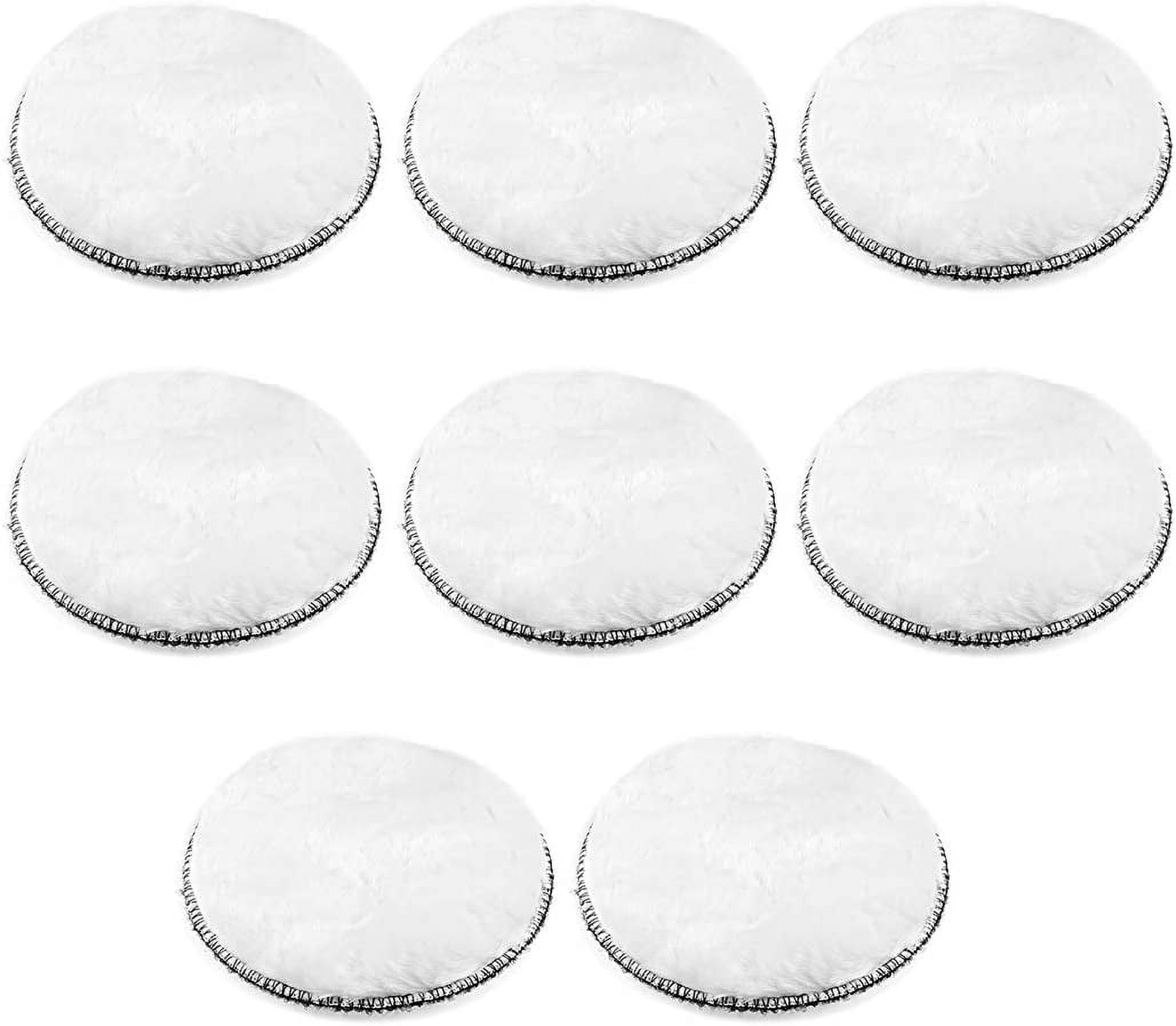 5" Wool Polishing Pad Hook and Loop Buffing Wheel for Orbital Polisher ...