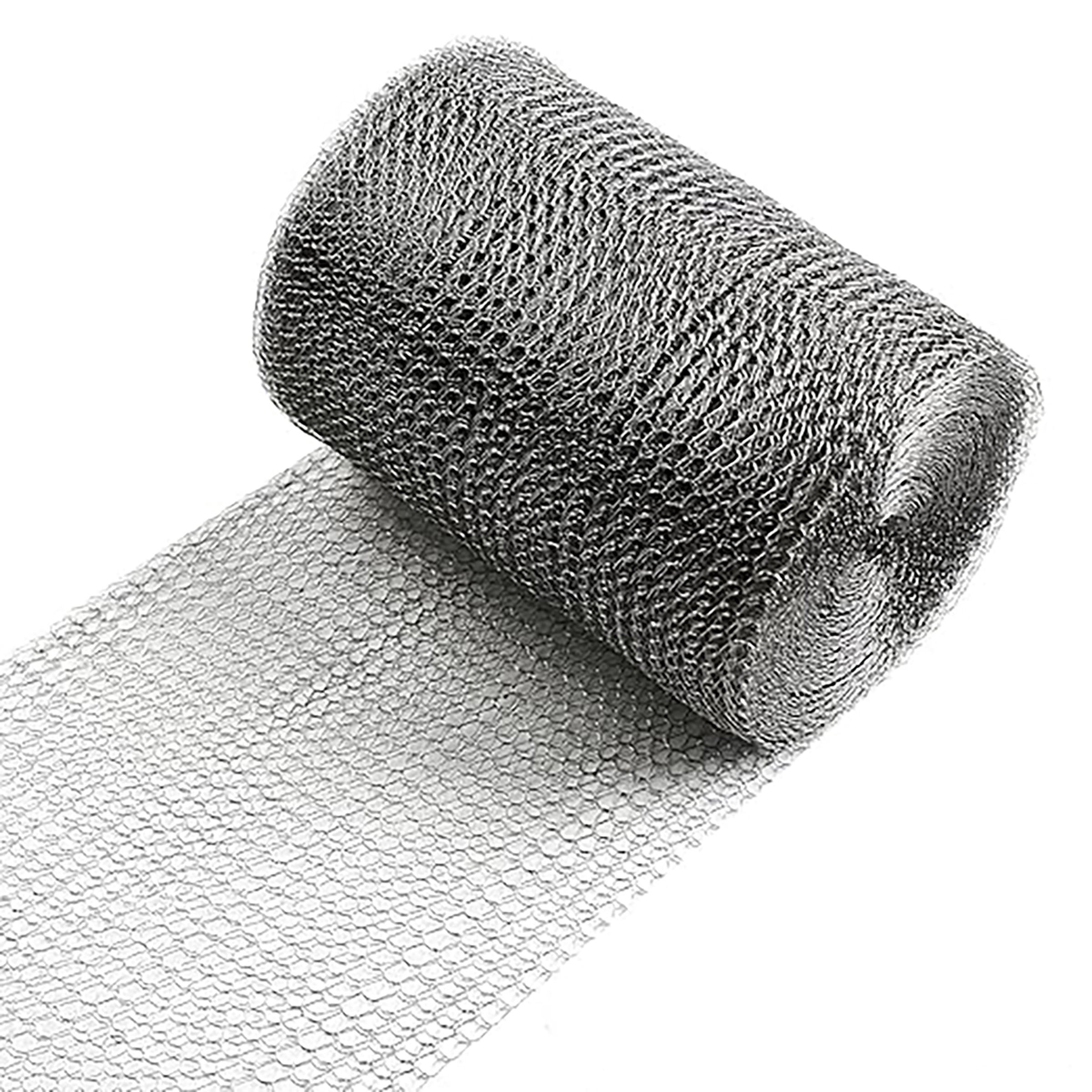 Ryxrhswzp, Stainless Steel Mesh Roll, 5" x 30 ft, Hole Fill Barrier ...