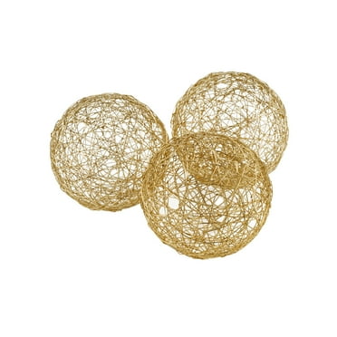 HomeRoots 6" X 6" X 6" Gold Iron Urchin Small Sphere - 373769 - Walmart.com