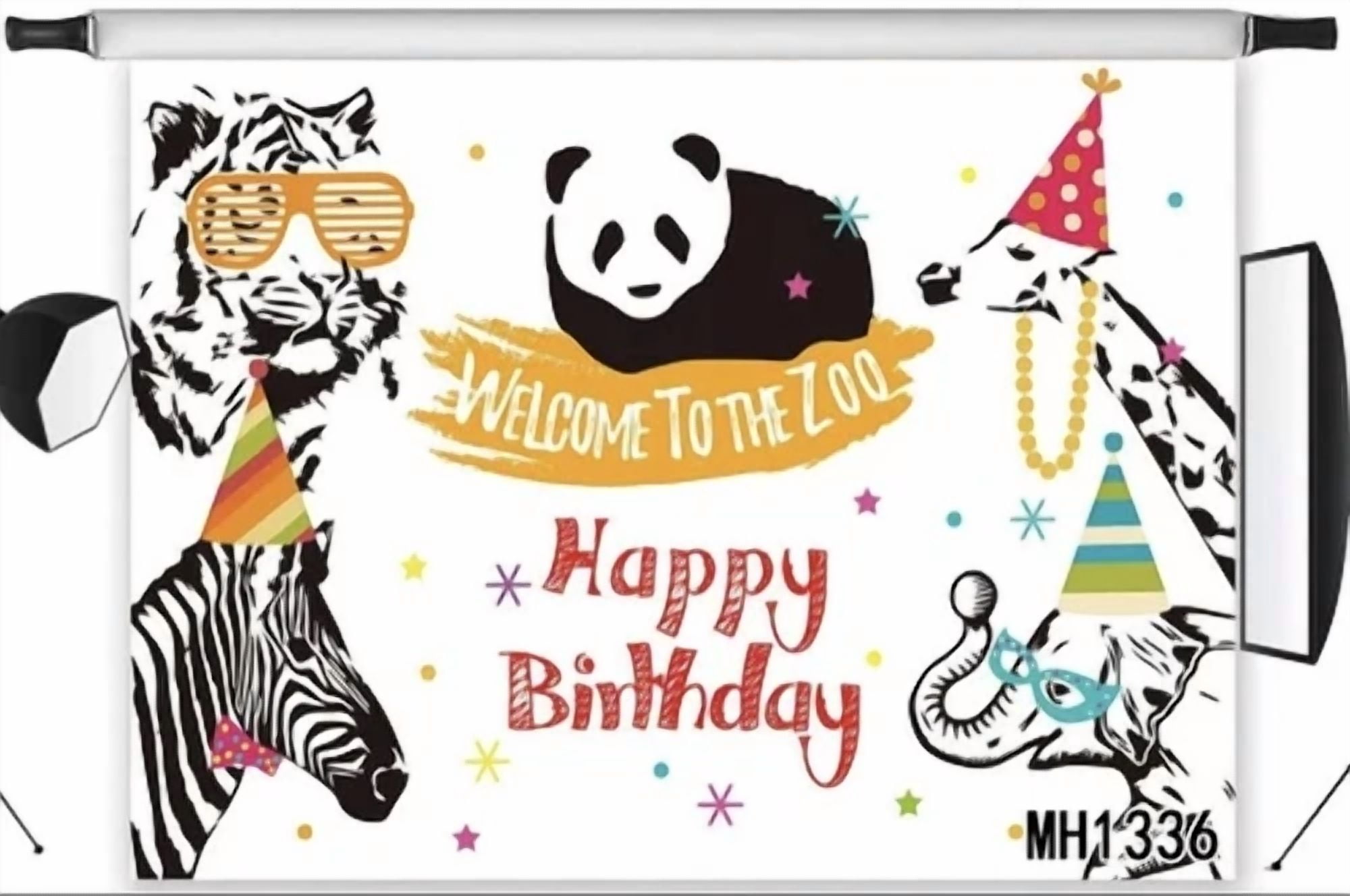 5 X 7 Ft Backdrop Party Animals Birthday Background Photography Vinyl ...