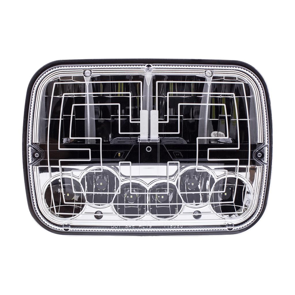 5" X 7" Heated LED Headlight With Polycarbonate Lens & Housing Truck ...