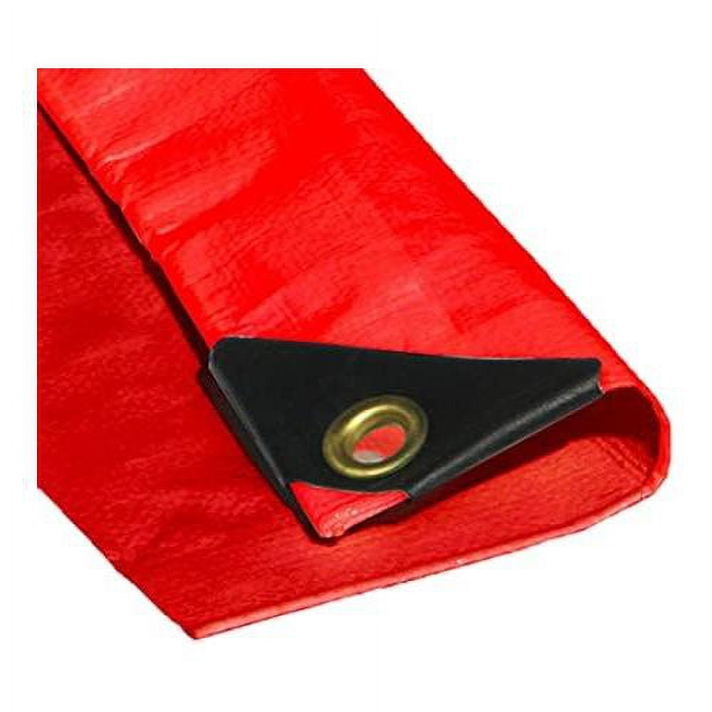 5 x 7 Red Color 12 Mil Heavy Duty Tarp w/ UV Protection by X1 Tarps ...