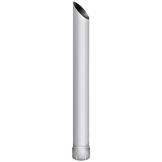 5 X 96 Inch Chrome Miter Cut Exhaust Stack W/ Inside Diameter Inlet ...