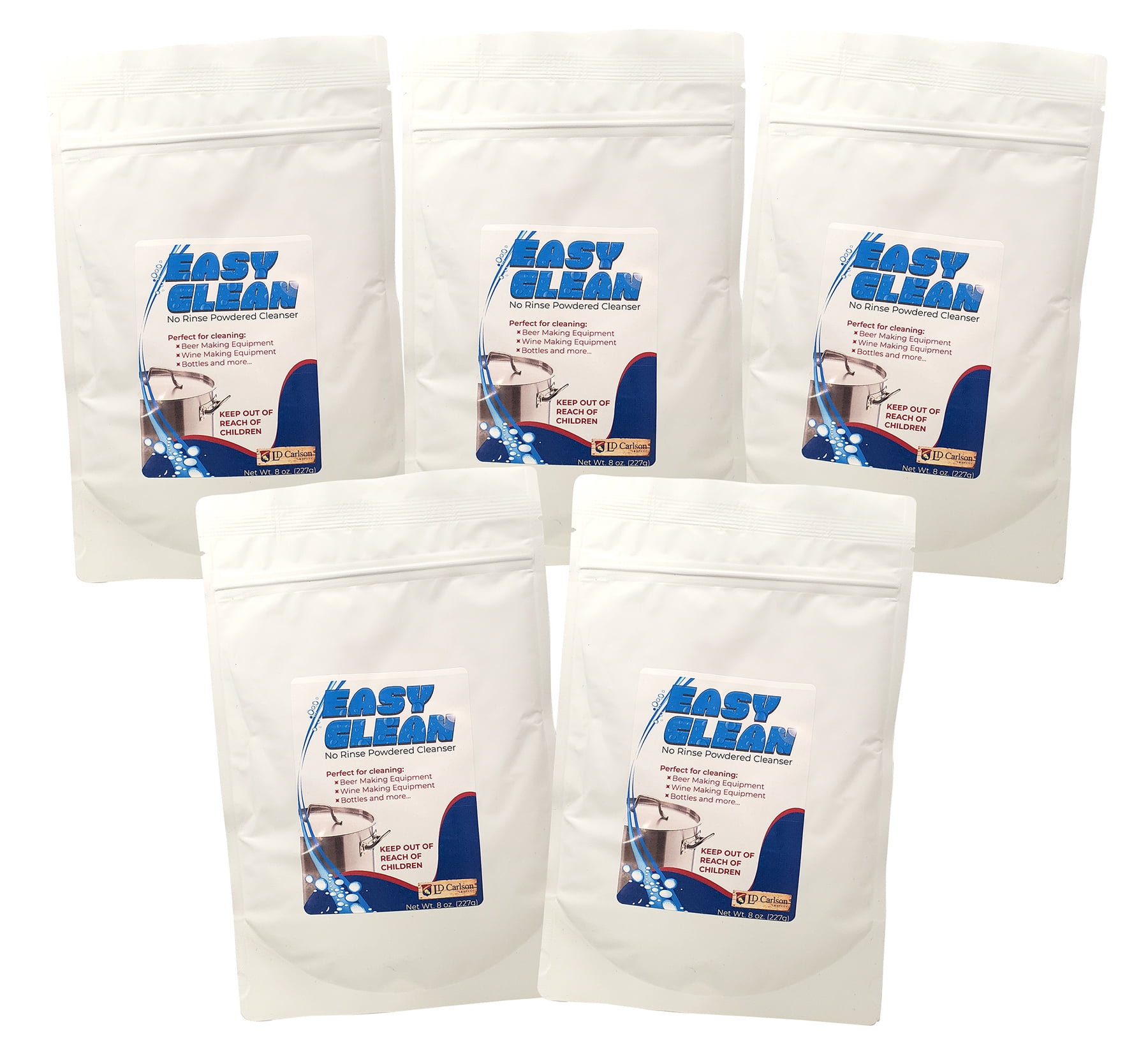 5 X Easy Clean Jar w/screw-off lid- 8 oz. - Walmart.com