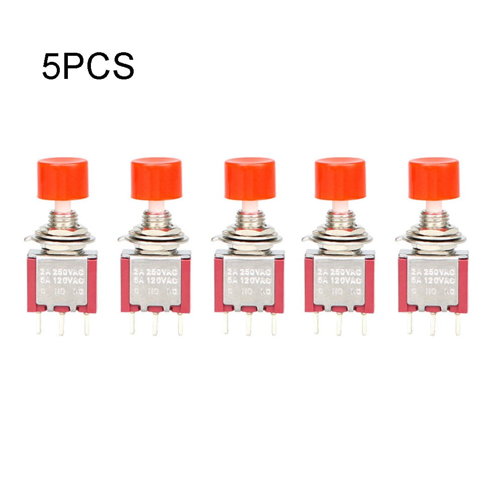 5 X3Pin 2-Position Self-Resetting Toggle Switch (On-Off) Dpdt Toggle ...