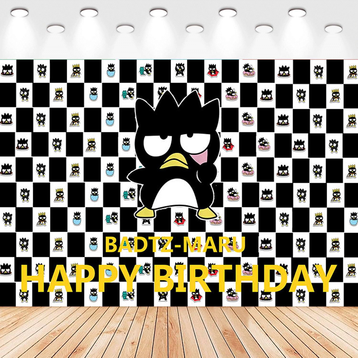 5 X3ft BADBADTZ-MARU Cartoon Birthday Party Decorations Supplies, Masks ...