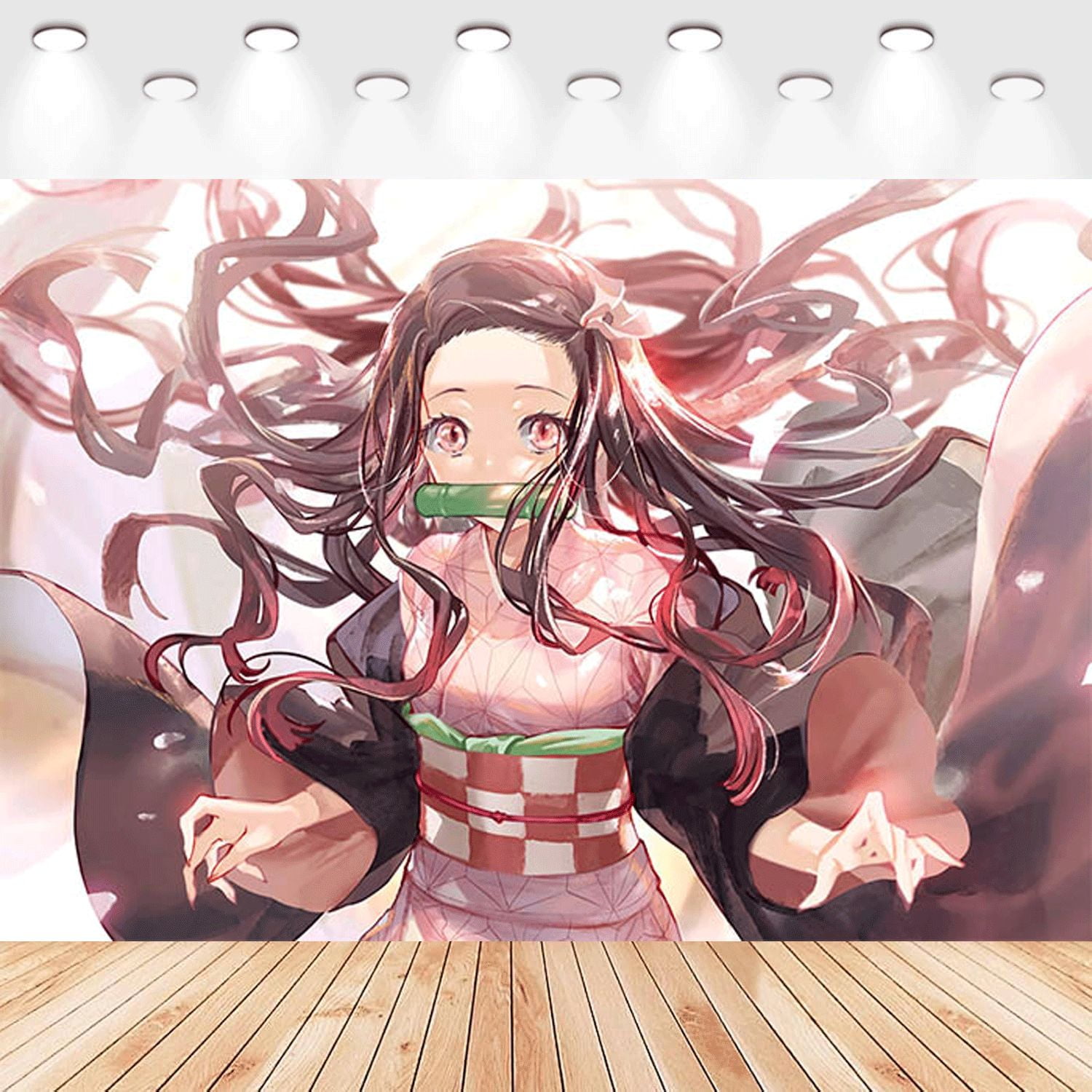 5 X3ft Demon Slayer Cartoon Birthday Party Decorations Supplies, Masks ...