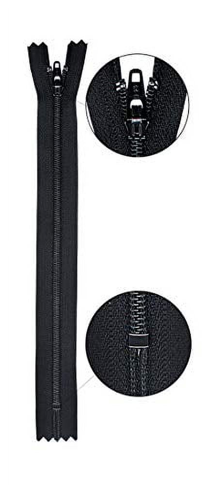 5" YKK 12 Black Zippers- for Apparel,Dolls, Crafts and Sewing Projects- Made in USA - Walmart.com