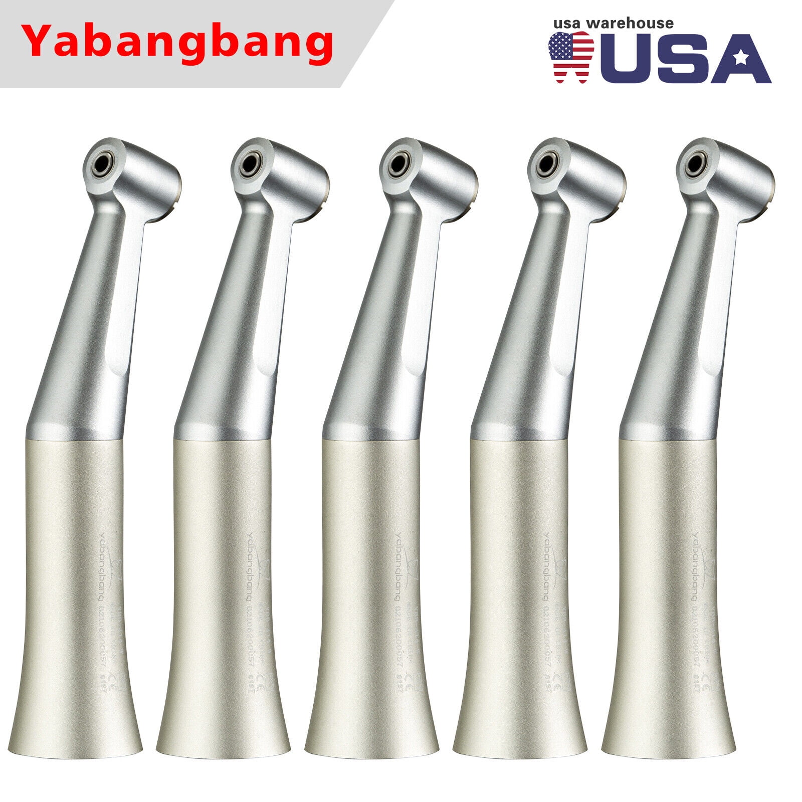 5*Yabang NSK Style Dental Slow Speed Handpiece 1:1 Contra Angle Push ...