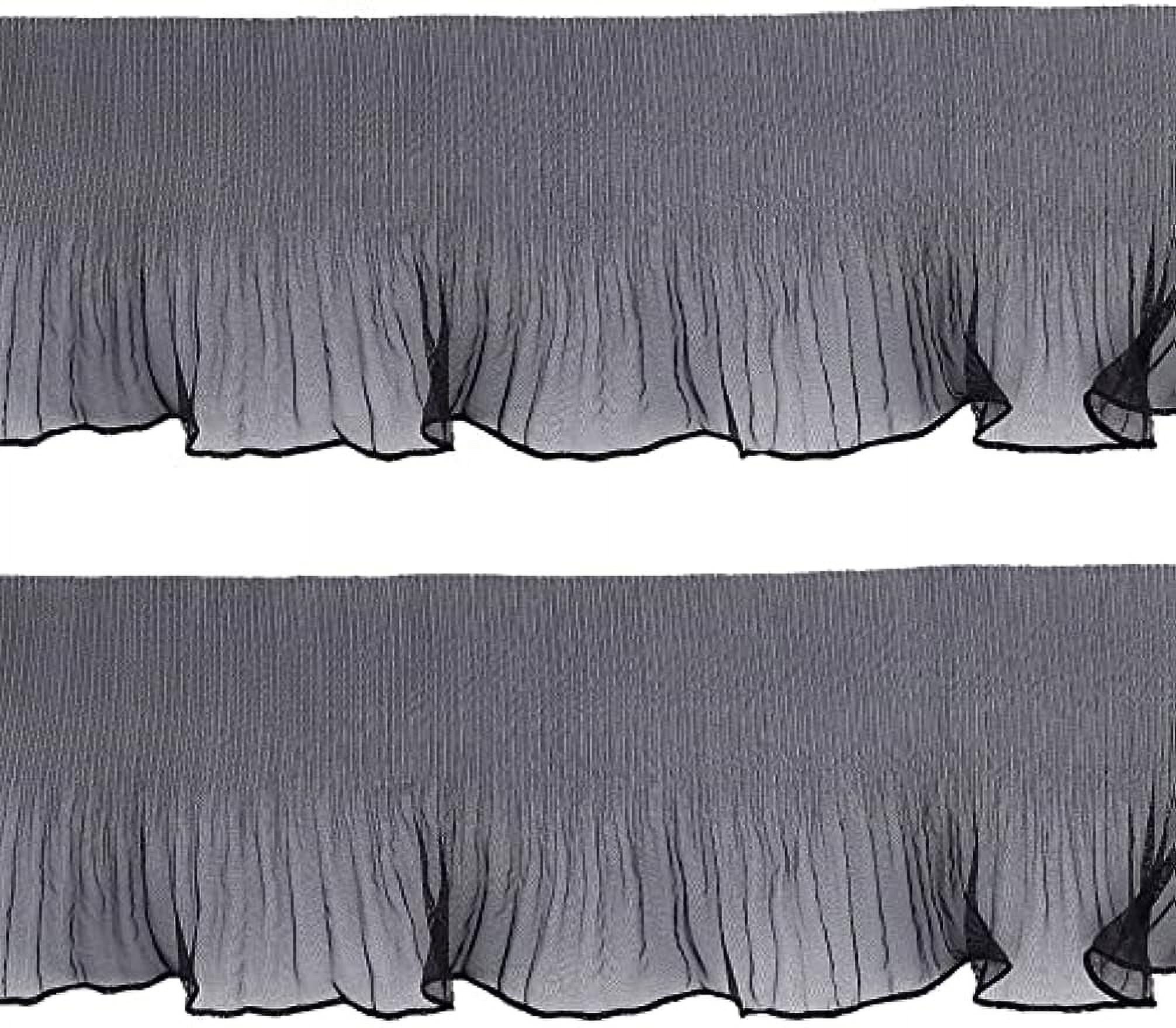 5 Yard 5-1/8inch Pleated Chiffon Ribbon Organza Ruffled Trim Lace ...