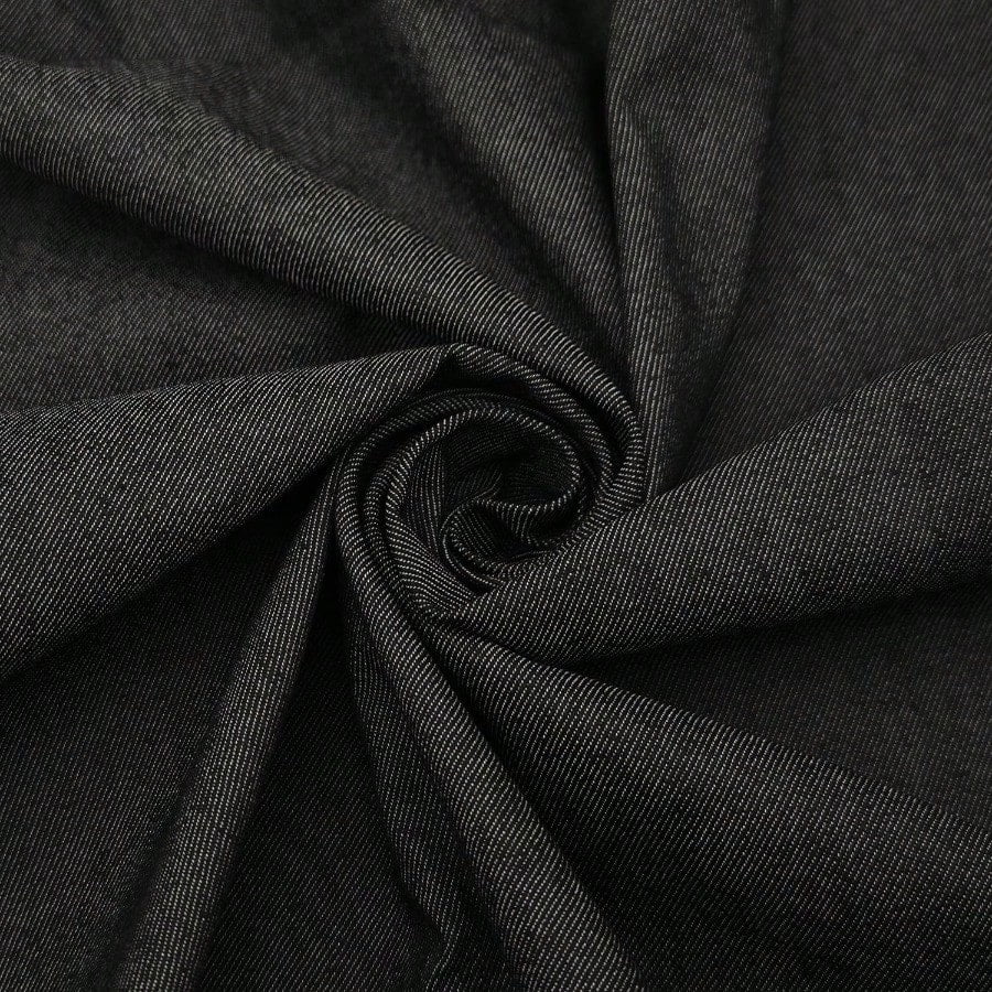 5 Yard 8 oz Black Denim Fabric for Sewing Crafting Stylish Black Denim ...