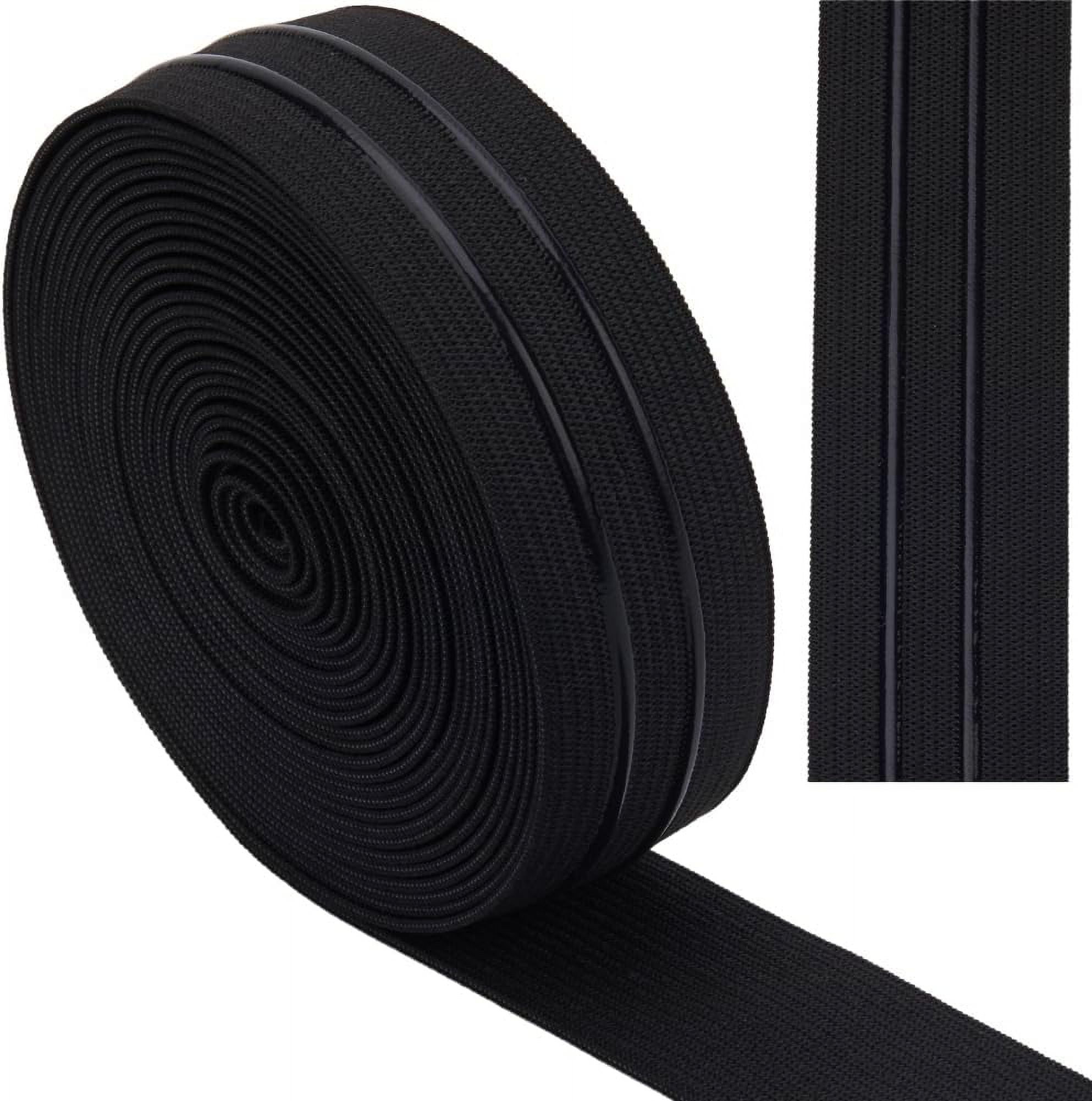 5 Yard Flat Polyester Non-Slipped Elastic Cord Silicone Gripper Elastic ...