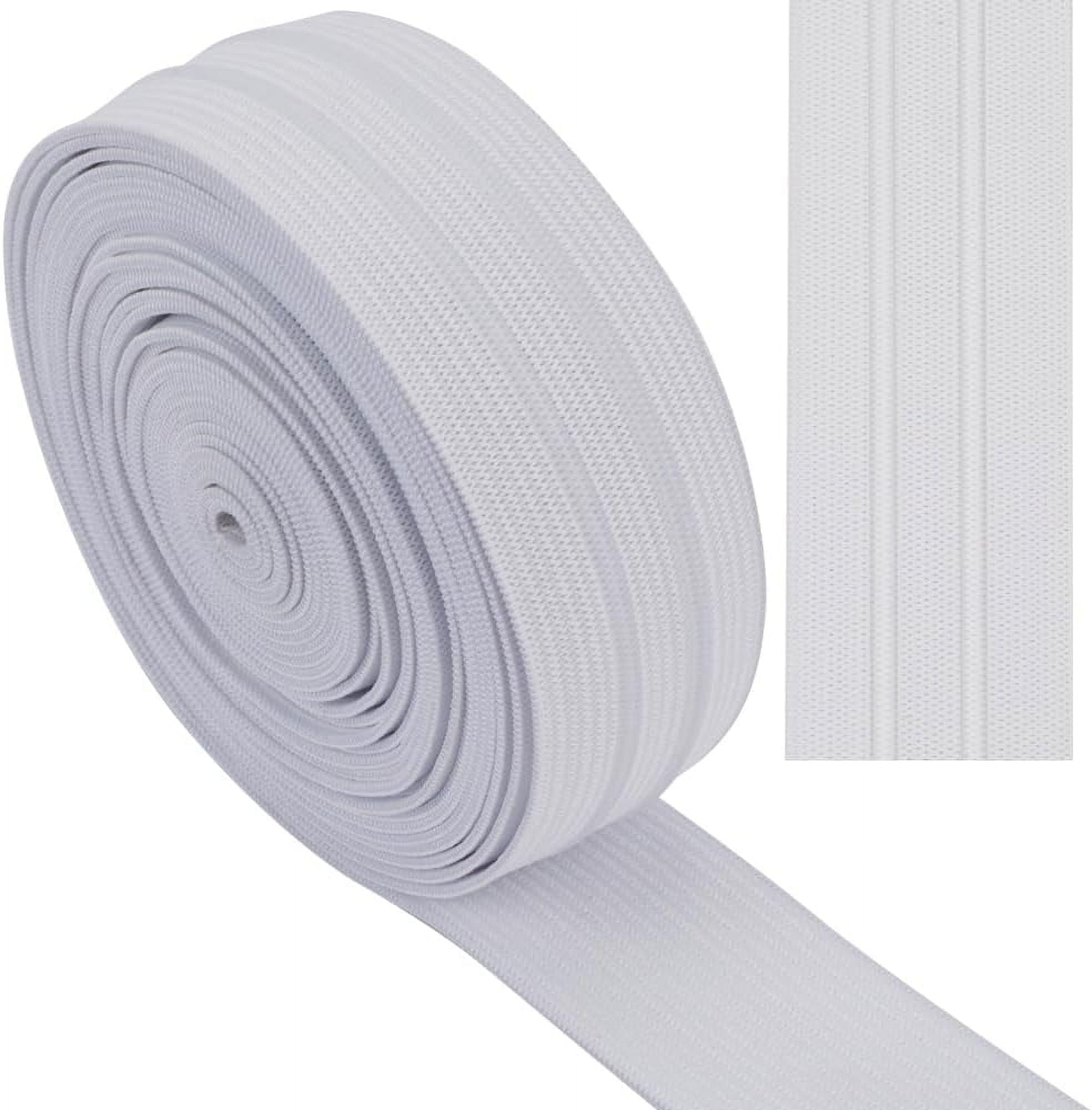 5 Yard Flat Polyester Non-Slipped Elastic Cord Silicone Gripper Elastic ...