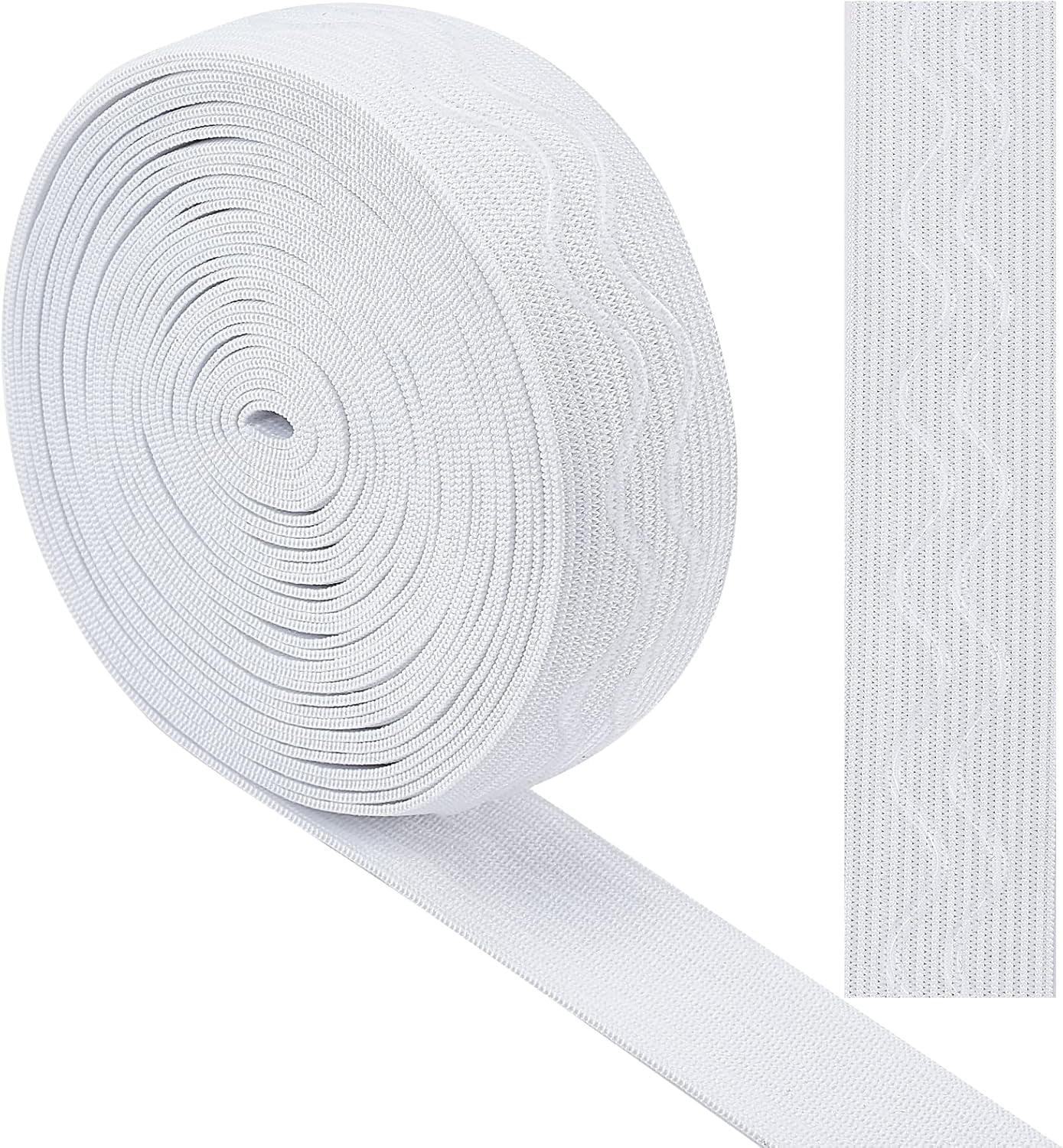 5 Yards 1 Inch Wide Non-Slip Elastic Ribbon Wave Silicone Elastic ...