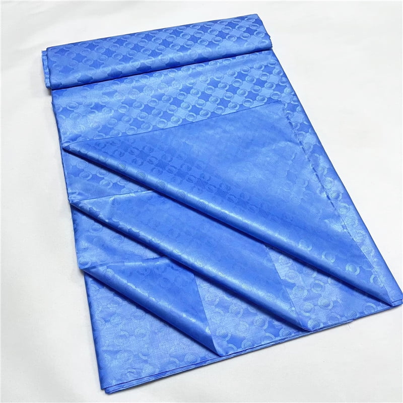 5 Yards 100% Cotton African Jacquard Basin Dress Fabric Bazin Riche ...