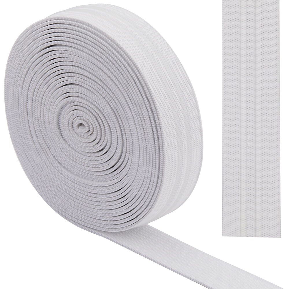 5 Yards 20mm Wide Non-Slip Elastic Ribbon White Straight Line Silicone ...