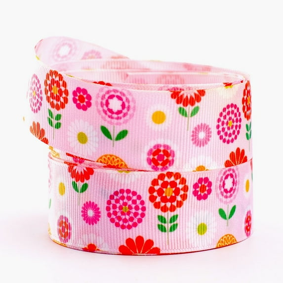 5 Yards 25mm/38mm/75mm Grosgrain Printed Ribbon for Gift Wrapping DIY Craft Christmas ...