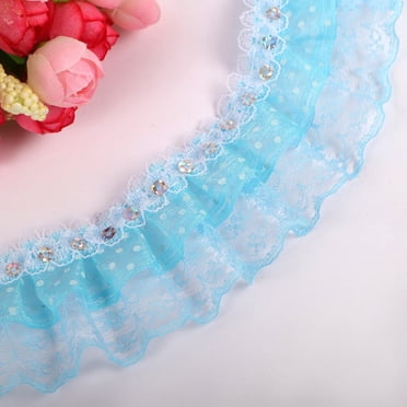 Ribbon Traditions 1.5" Stretch Elastic Lace Trim Black 5 Yards ...