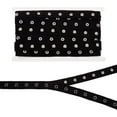 5 Yards Black Metal Snap Button Tape Trim 3/4 inch Sewing Snap Fastener ...