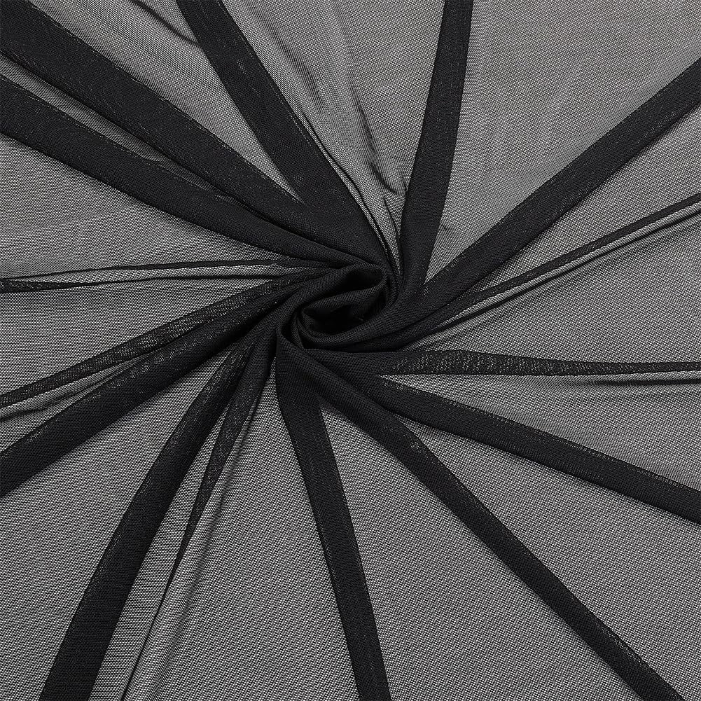 5 Yards Black Stretch Net Fabric Mesh Polyester Fabric Polyester ...