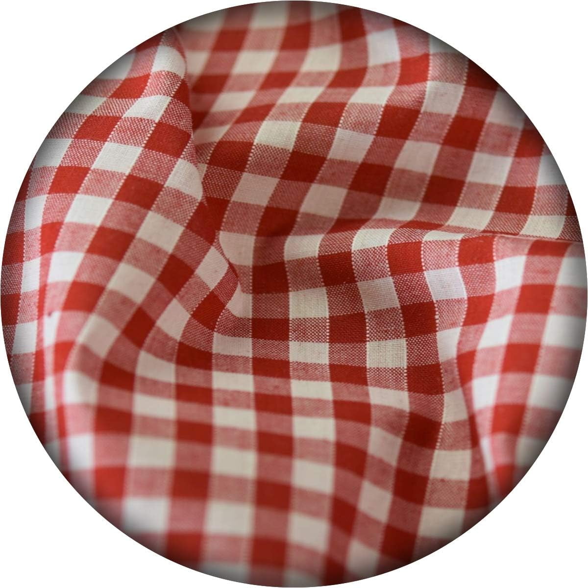 5 Yards Checkered Fabric 60" Wide - Gingham Buffalo Check Fabric | 100% ...