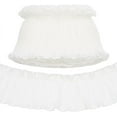 5 Yards Clothing Lace Trims 4 inch Wide WhiteSmoke Color Ruffled ...