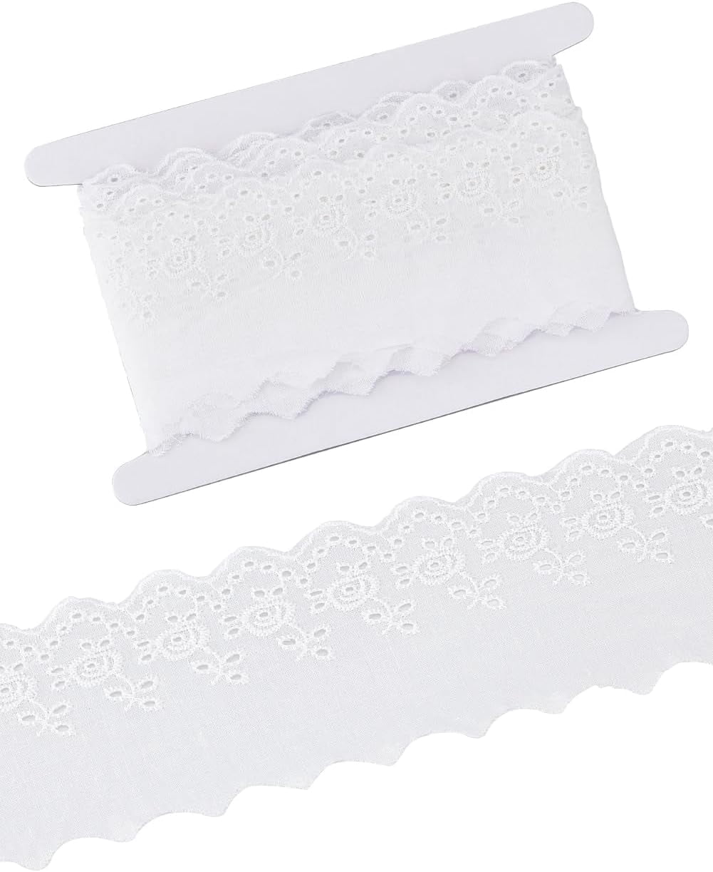 5 Yards Cotton Lace Trim For DIY Scrapbooking Gift Package Ribbon ...