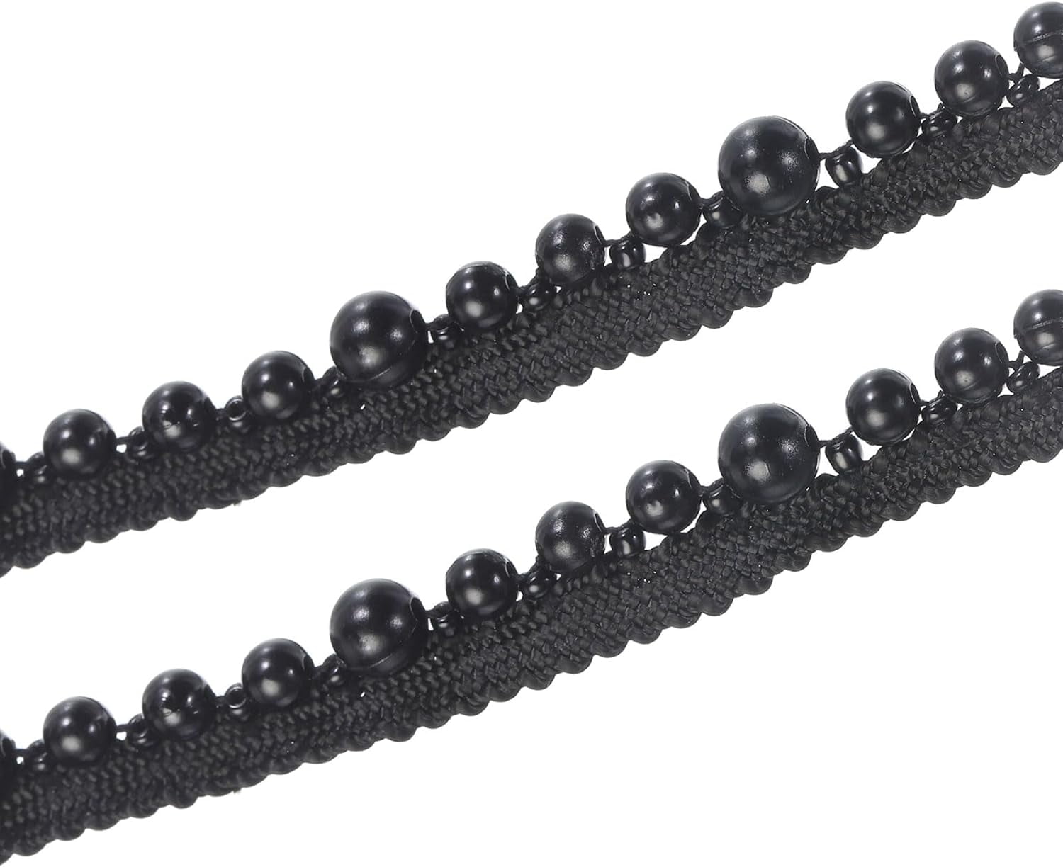 5 Yards Faux Pearls Lace Ribbon - Pearl Bead Tassel Applique Fringe for ...