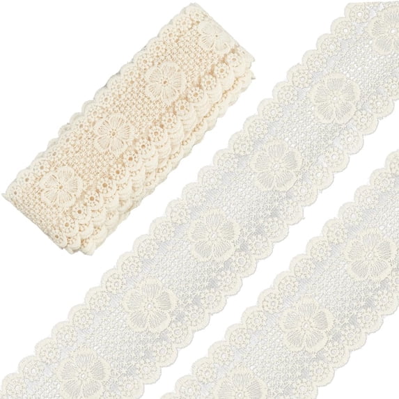 5 Yards Flat Cotton Lace Ribbon for DIY Jewelry Making Birthday Wedding ...