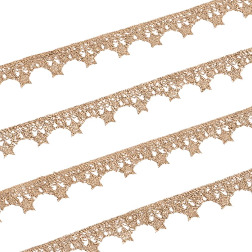 5 Yards Gold Star Venice Lace Trim Metallic Crafts Fabric Trim ...