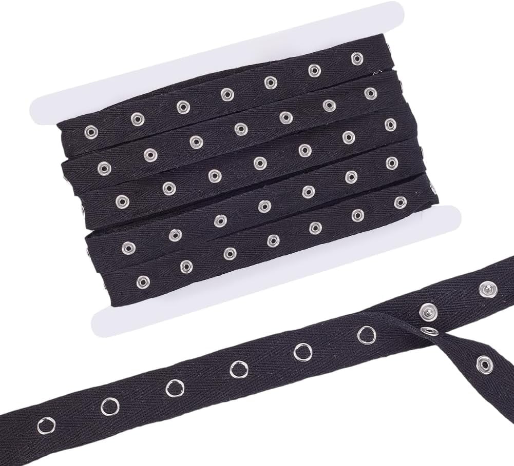 5 Yards Metal Snap Button Tape Ribbon Black Sewing Snap Tape Snap ...