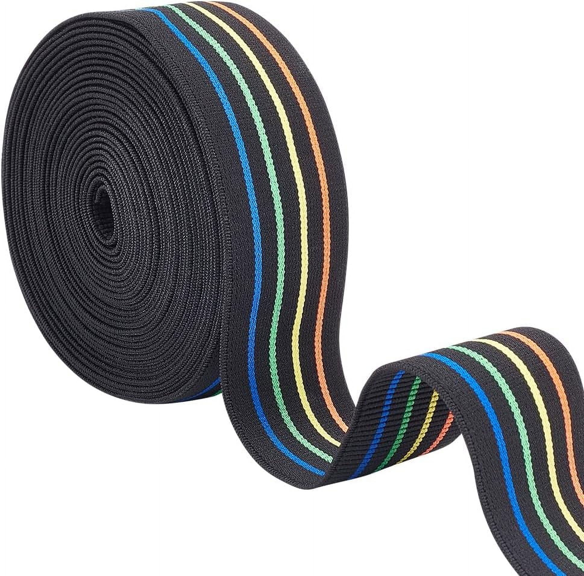 5 Yards Midnight Blue Flat Elastic 1.5 Inches Wide Elastic Fibre Inter ...