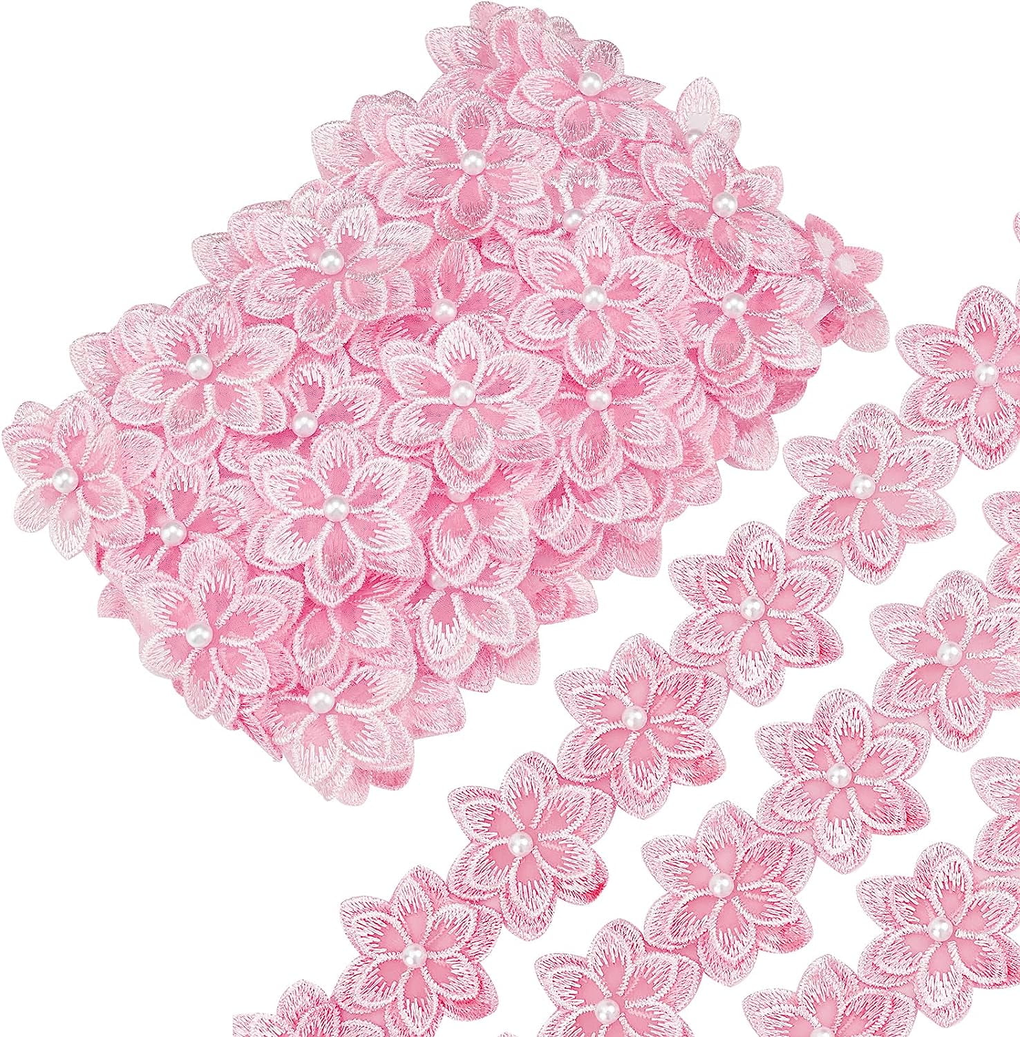 5 Yards Organza Lace Embroidery Costume Accessories Applique Patch ...