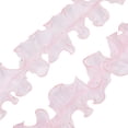 5 Yards Pleated Organza Ribbon Ruffled Ribbon with Plastic Beads ...